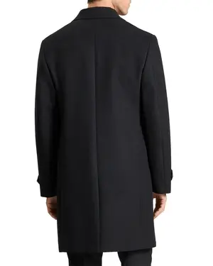 Ted Baker London Winthrop Wool Blend Coat - Black