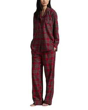Polo Ralph Lauren Madison Notched Collar Pajama Set - Estate Plaid