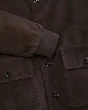 Ted Baker London Weir Suede Bomber Jacket