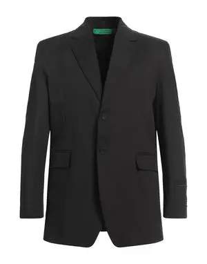 GARMENT WORKSHOP Single-breasted Twill Blazer - Black