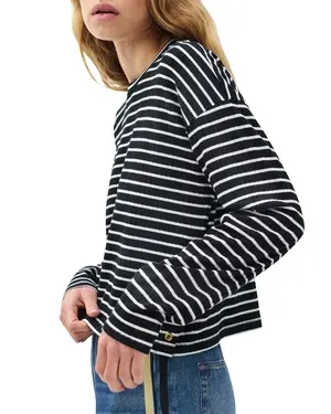 Rag & Bone Knit Stripe Crewneck Pullover