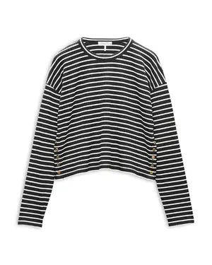 Rag & Bone Knit Stripe Crewneck Pullover