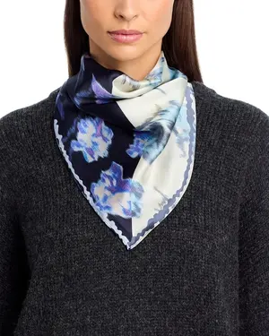 Rag & Bone Kit Silk Bandana - Navy