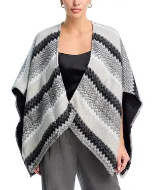 Missoni Striped Cape With Pockets