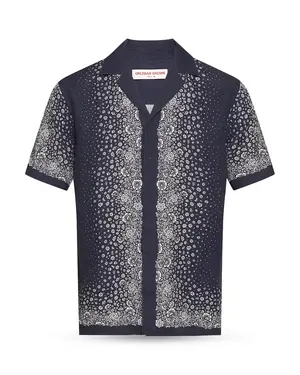 Orlebar Brown Maitan Plant Shirt - Night Iris