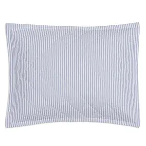 MATOUK Matteo Quilted King Sham - Azure