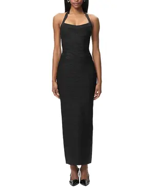 Herve Leger Maxine Gown - Black