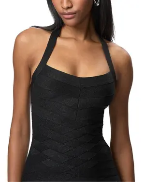 Herve Leger Maxine Gown - Black