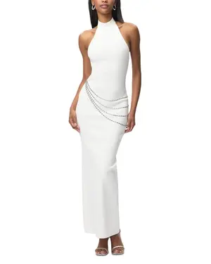 Herve Leger The Sybil Gown - Alabaster