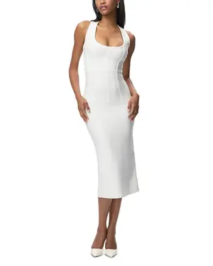 Herve Leger Willa Dress - Alabaster