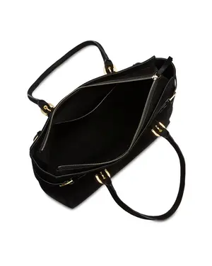 REFORMATION Beatrice Suede Tote - Black