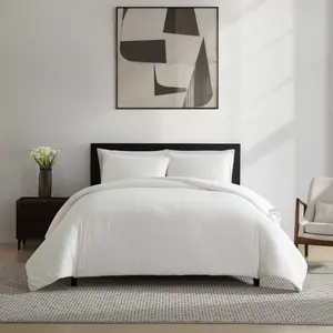 Vera Wang Threaded Basketweave Cotton 3 Piece Comforter Set, Queen