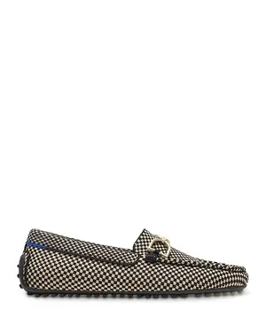 Rothy's The Double Bit Driver Loafers - Classic Micro Check