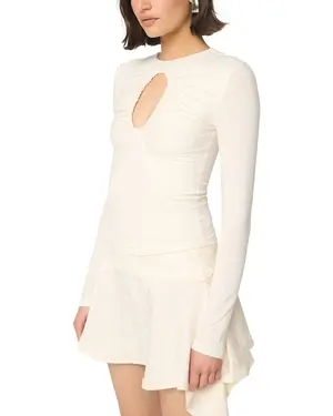 THE LINE BY K Demi Keyhole Top - Vanilla
