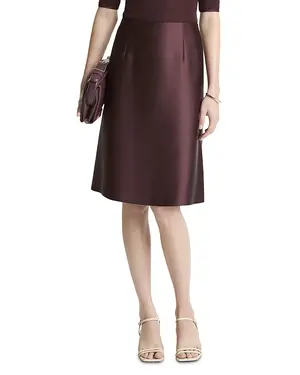 Vince Pebbled Satin Skirt