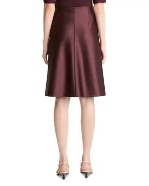 Vince Pebbled Satin Skirt