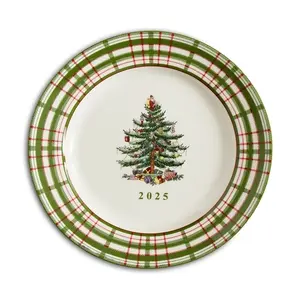 SPODE Christmas Tree 2025 Annual Collector Plate - Green