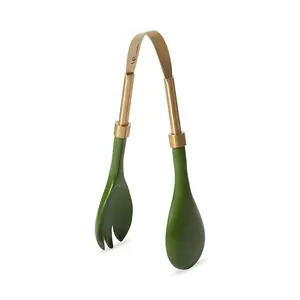 LULU POWERS Brass Finish Tongs Sweet Pea