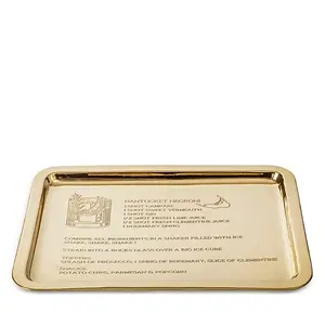LULU POWERS Nantucket Negroni Brass Finish Tray - No Color