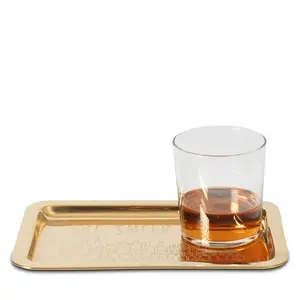 LULU POWERS Sneek Easy Brass Finish Tray