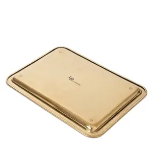 LULU POWERS Sneek Easy Brass Finish Tray