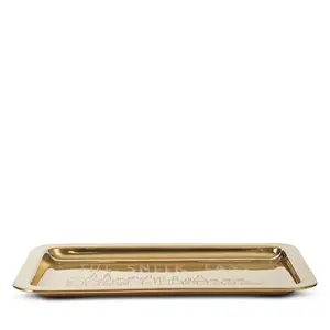 LULU POWERS Sneek Easy Brass Finish Tray