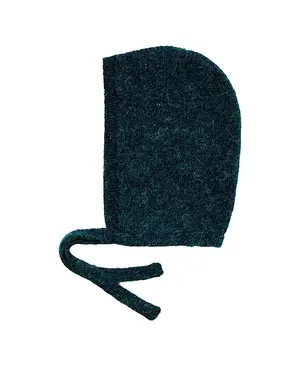 HYER GOODS Upcycled Alpaca Wool Tie Balaclava - Emerald