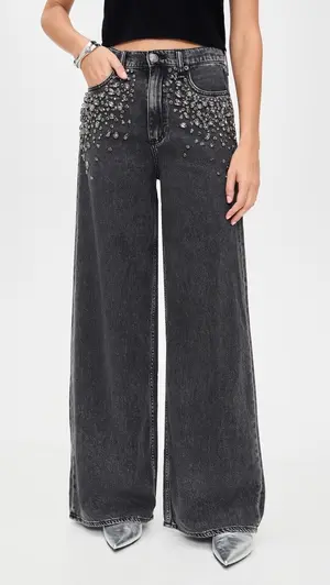 Rag & Bone Featherweight Sofie High-rise Wide-leg Jeans