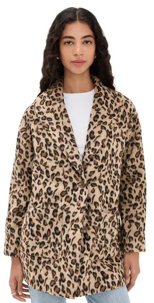Z Supply Lennon Animal Print Coat