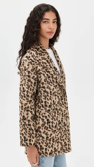 Z Supply Lennon Animal Print Coat
