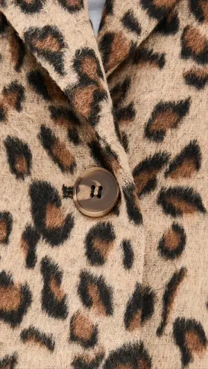 Z Supply Lennon Animal Print Coat