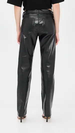 AGOLDE Recycled Leather Slim Jeans - Detox