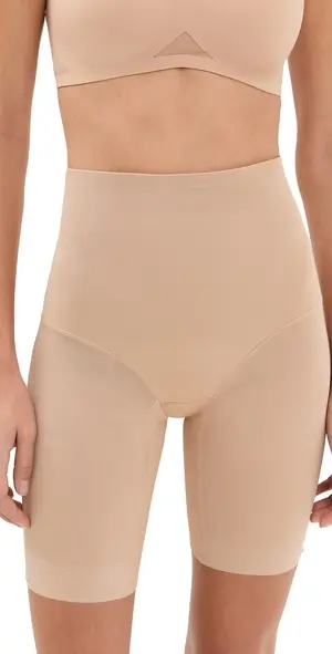HONEYLOVE Superpower Mid-waist Shorts - Sand