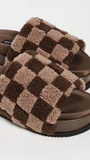 ROAM Fuzzy Checker Stack Slippers