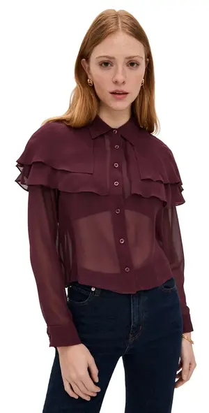 Frame Sheer Blouses