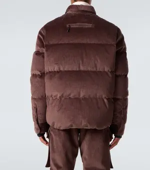 Moncler Elgon Cotton Corduroy Down Ski Jacket