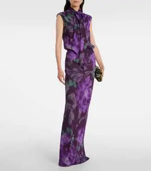 Dries Van Noten Floral Maxi Skirt