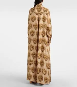 Dolce & Gabbana Printed Silk Shirt Dress