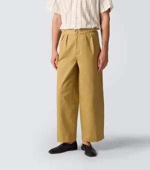 BODE Cotton Twill Wide-leg Pants