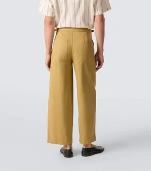 BODE Cotton Twill Wide-leg Pants