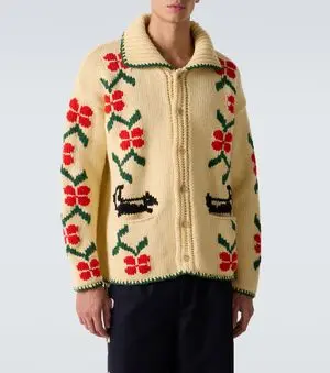 BODE Pirate Ship Virgin Wool Cardigan