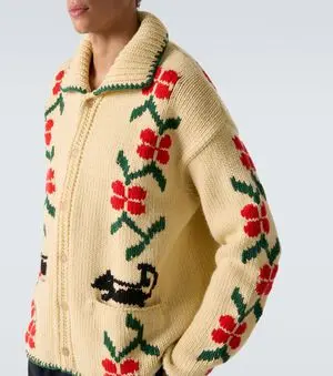 BODE Pirate Ship Virgin Wool Cardigan