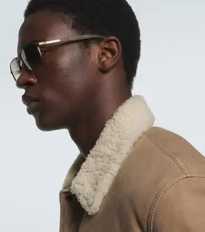 Brunello Cucinelli Jarama Rectangular Sunglasses