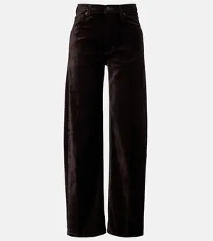 Citizens Of Humanity Ayla Cotton-blend Straight Pants - Brown
