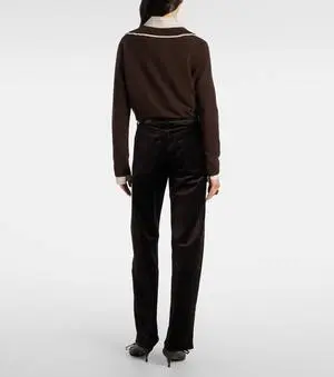 Citizens Of Humanity Ayla Cotton-blend Straight Pants - Brown