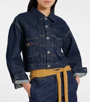Citizens Of Humanity Alma Cropped Denim Jacket - Blue