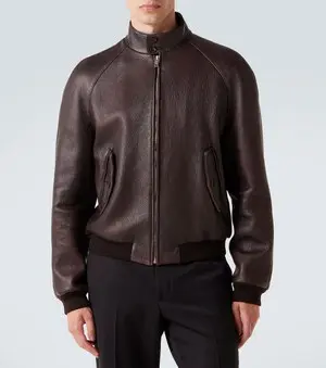 Prada Leather Jacket - Brown