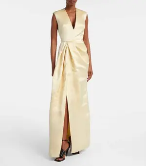 Givenchy Draped Silk Satin Gown