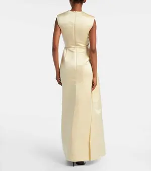 Givenchy Draped Silk Satin Gown
