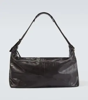 LEMAIRE Berlingot 72h Leather Duffle Bag - Brown
